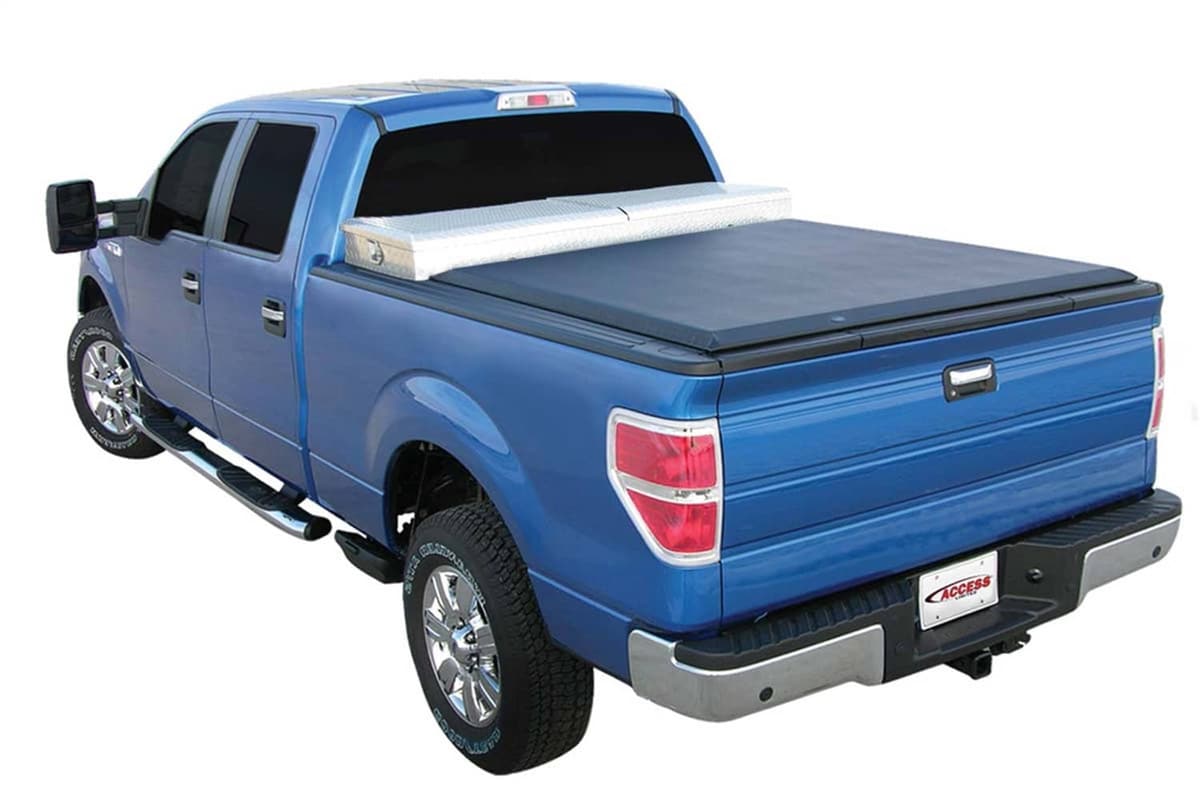 Ford F-150 Access Cover Black Soft Roll Up Toolbox Tonneau Cover for ...