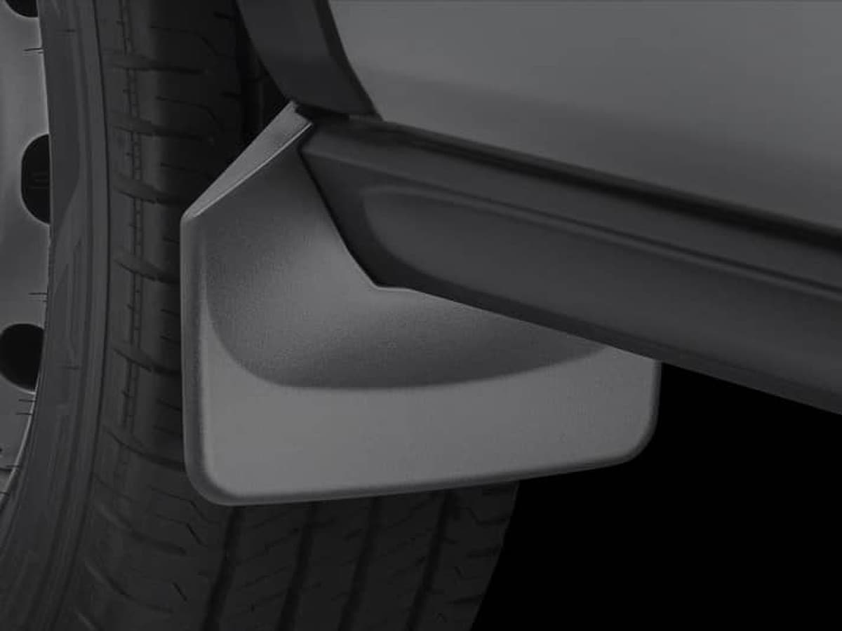 WEATHERTECH BLACK MOLDED CUSTOM FIT FRONT MUD FLAPS ; 14-24 TRANSIT ...