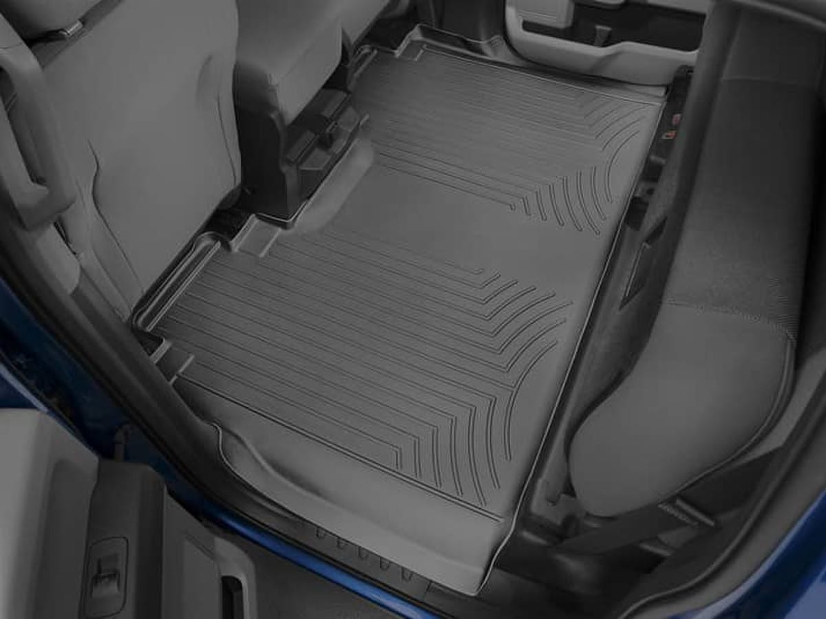 Ford F-150 WeatherTech Black Second Row Floor Mat for 2015 to 2024 ...