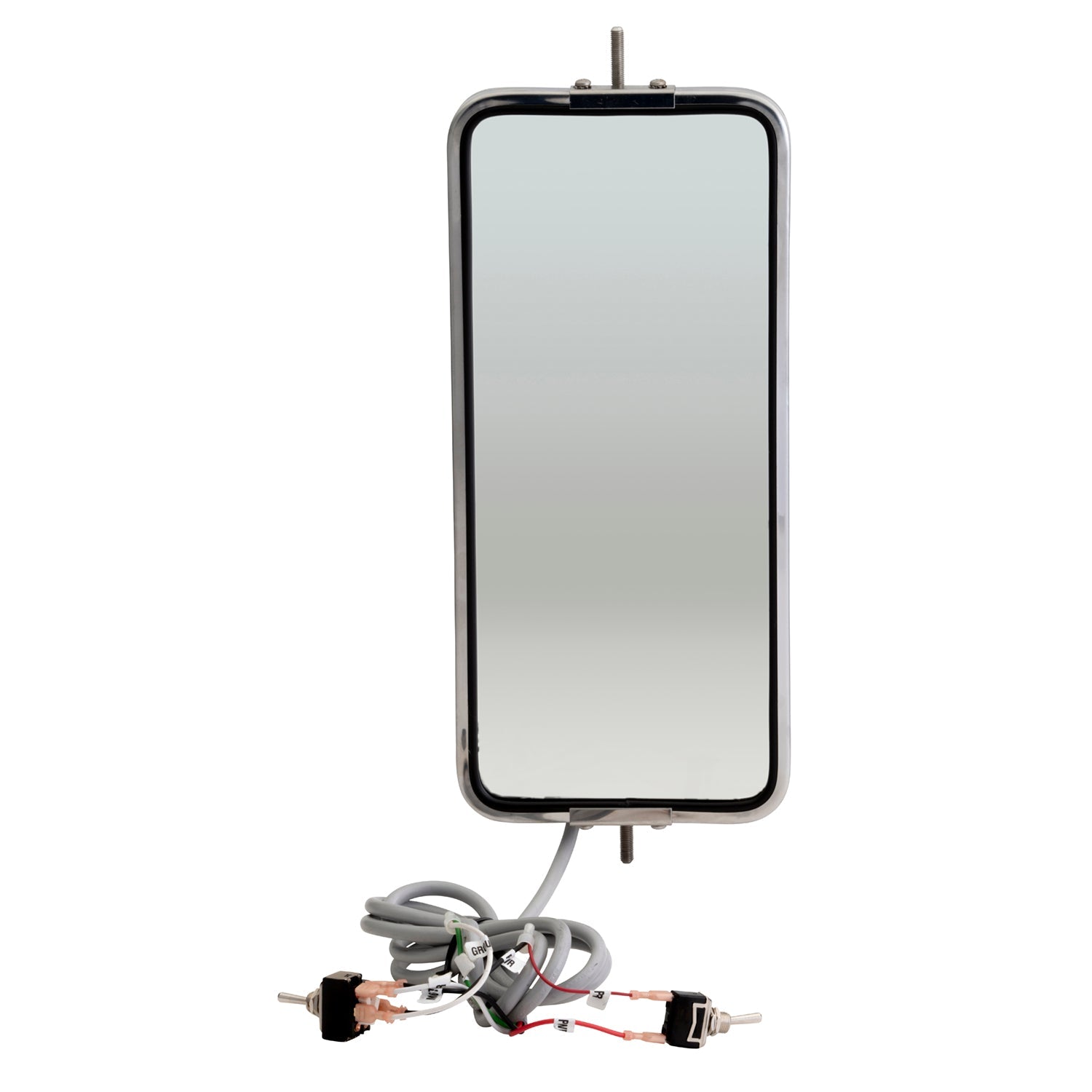 Mirror, 7" X 16", Stainless Steel, Remote Control Heated Assembly ...