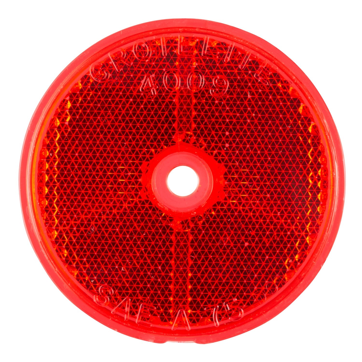 Reflector, 2.5" Round, Red, Sealed, Center-Mount, Bulk Pack | 40092-3 ...
