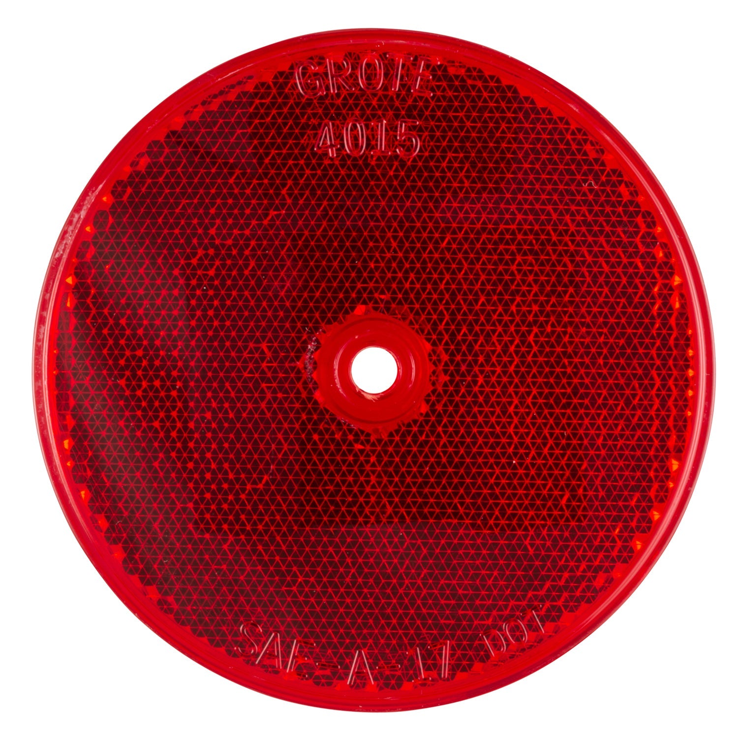Reflector, 3 1/4" Round, Red, Sealed, Center-Mount | 40152 – Absolute ...