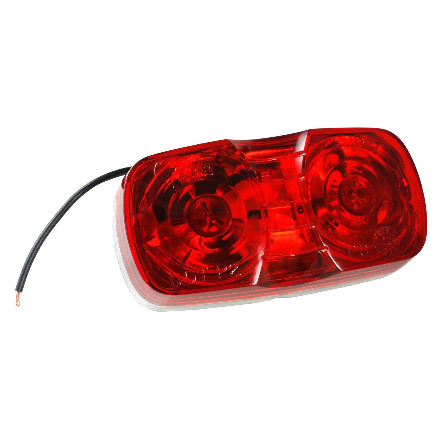 CLR/MKR Lamp, Red, Die-Cast 2-Bulb, Square Corner | 46782 – Absolute ...