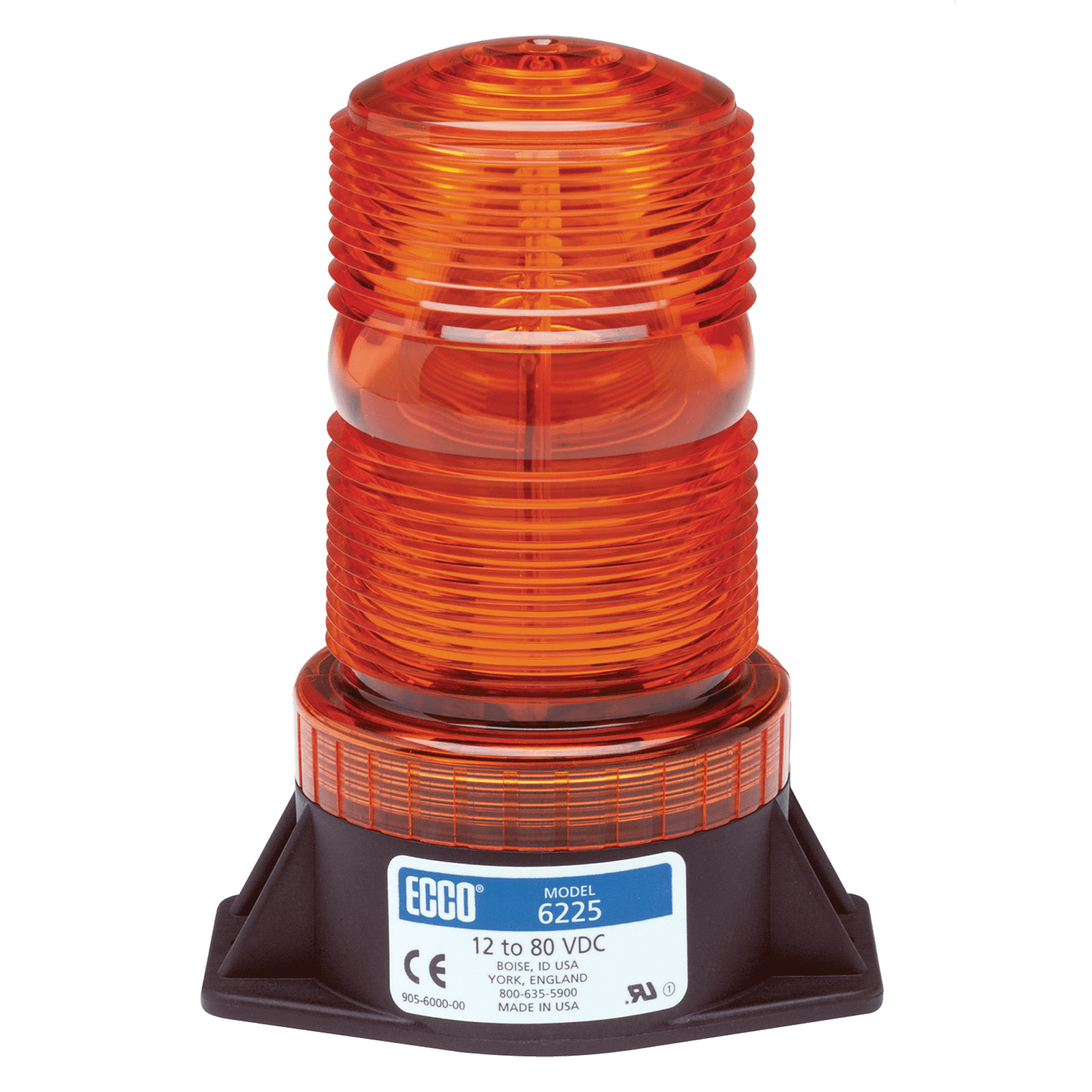 Strobe Beacon: Medium profile,12-80VDC, 2 joules, single flash | 6225A ...