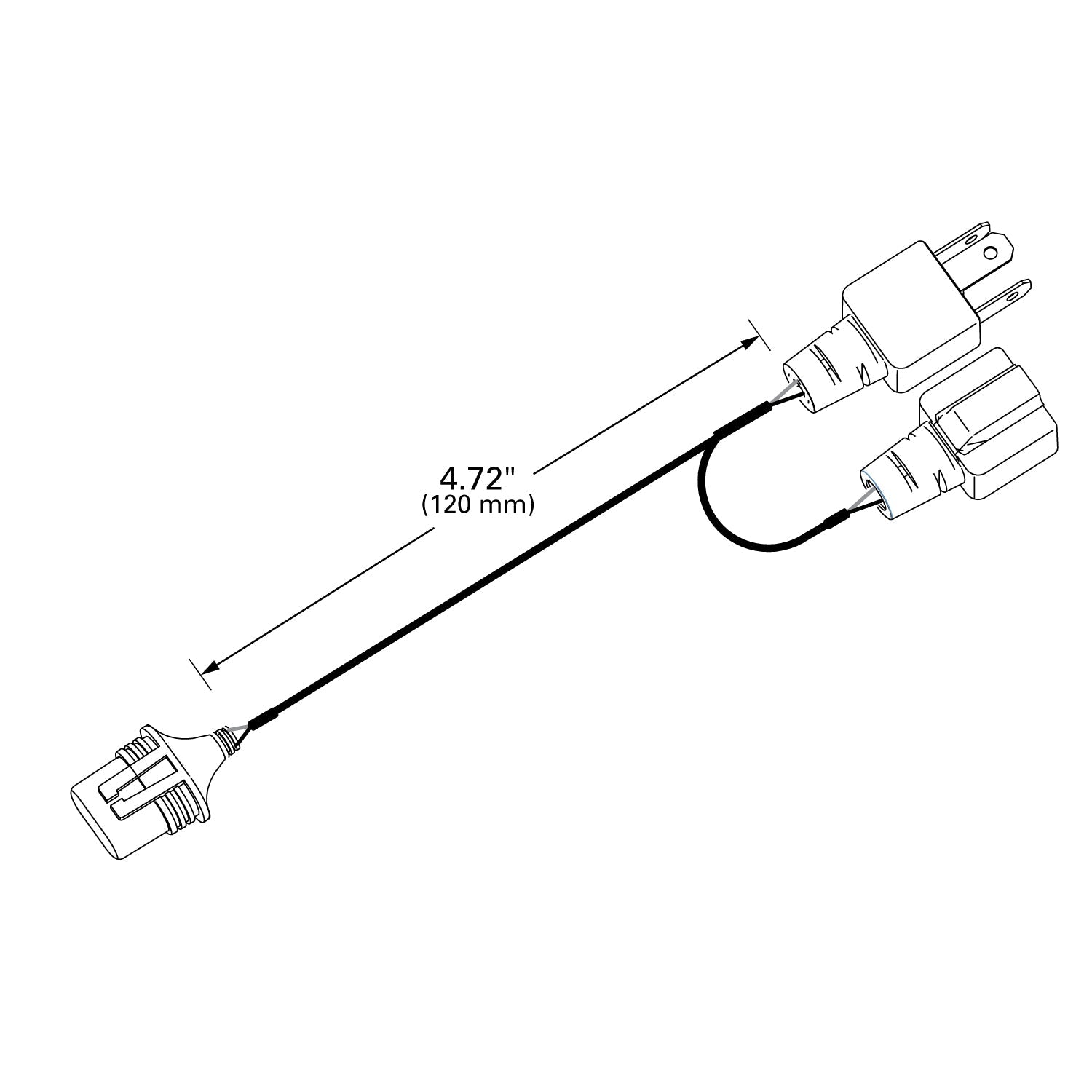 Adaptor, 9005 Male H4 M F | 68651 – Absolute Autoguard