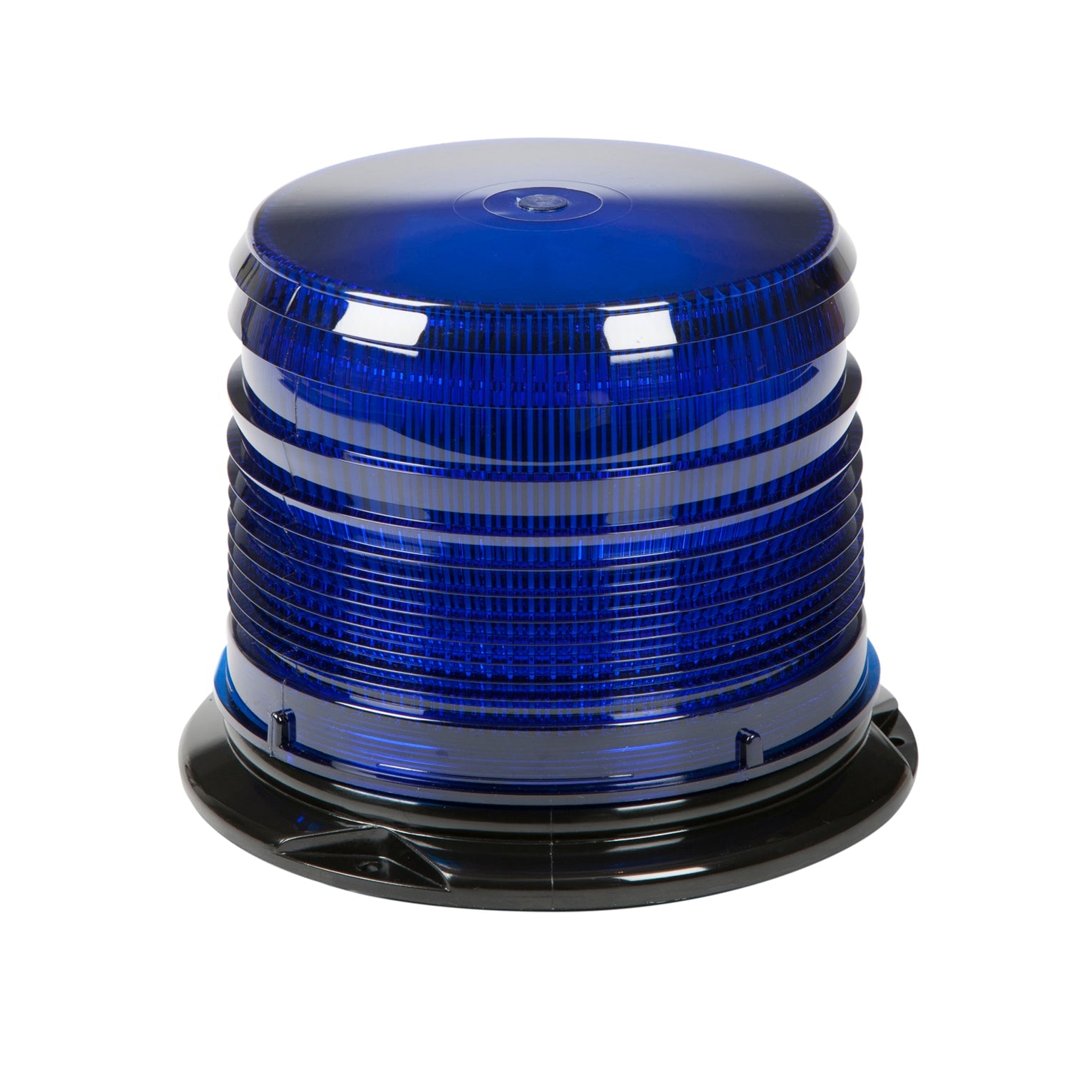 Emergency Lighting, Blue, LED Beacon S.A.E. Class I 12 To 24 V Low Lens ...