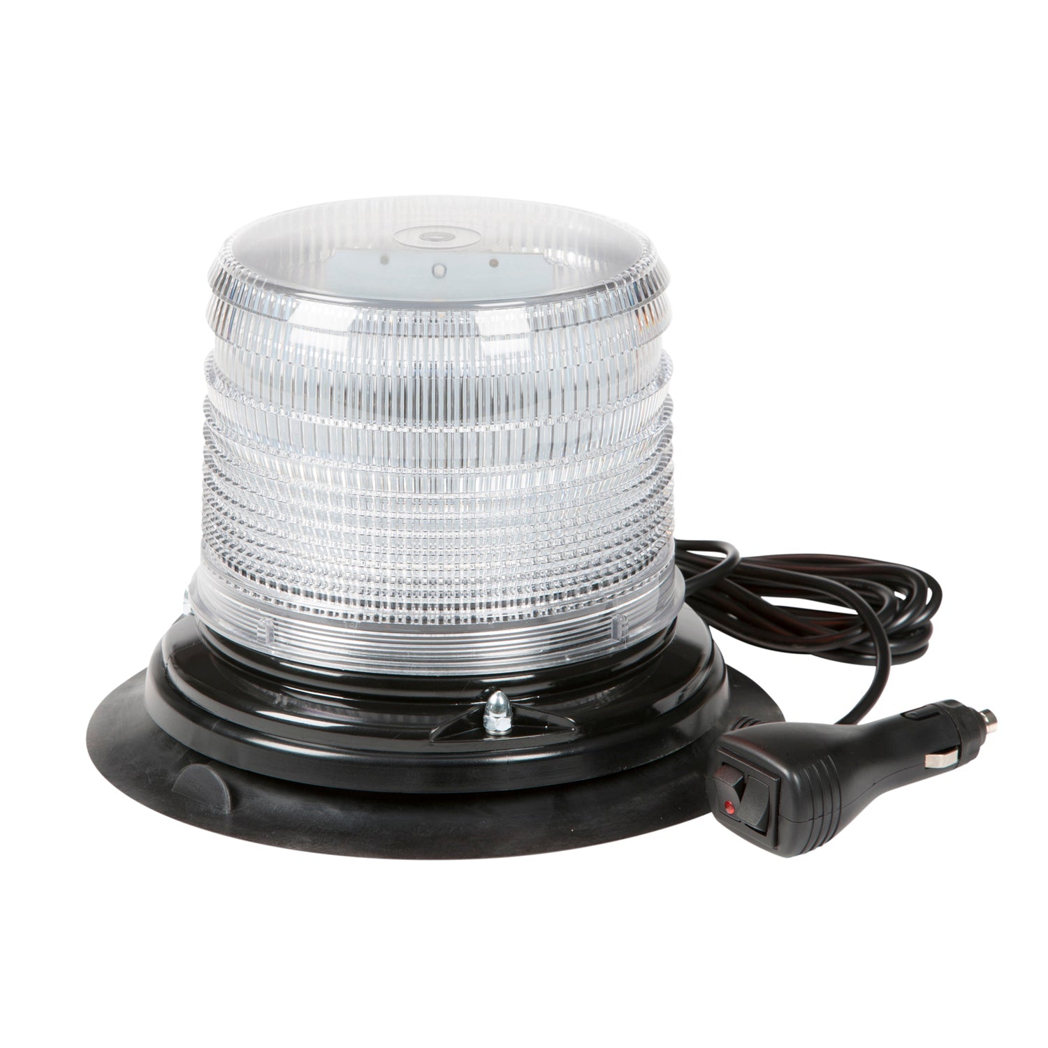 Emergency Lighting, Clear, LED Beacon S.A.E. Class I 12 V Low Lens ...