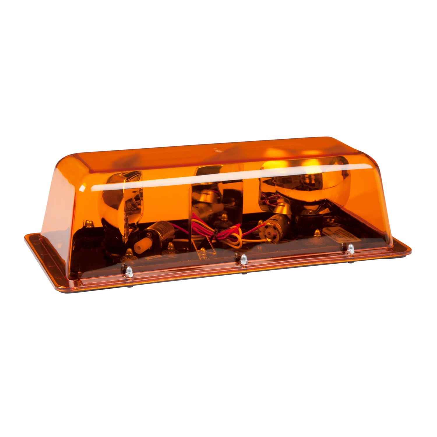 Emergency Lighting, Amber, Halogen Rotating Mini Light Bar S.A.E. Class ...